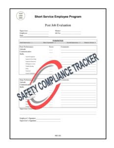 HSE-101 Short Service Employee Program - Safety Compliance Tracker